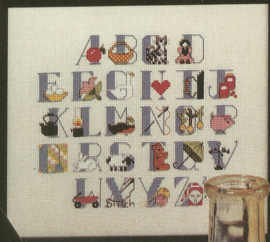 Counted Cross Stitch Alphabet Patterns Country Alphabet Sampler Multi