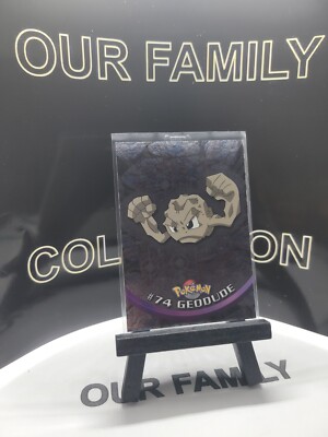 Geodude 2000 #74 Pokemon Card Topps Foil TV Animation Edition Blue Logo ...