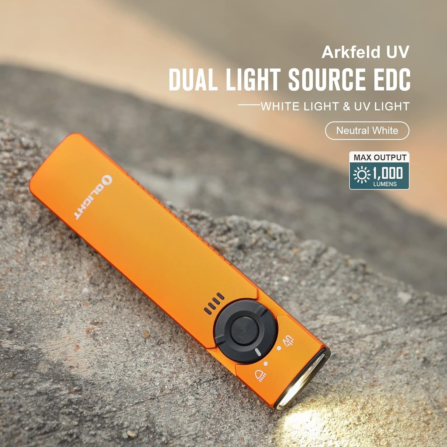 OLIGHT Arkfeld UV 365Nm Black Light with 1000 Lumens White LED ...