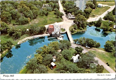 Phelps Mill Ottertail County Minnesota Aerial View Postcard | eBay