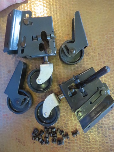 Sears Craftsman Radial Arm Saw Swiveling Step-Up Caster Set with Bolts ...