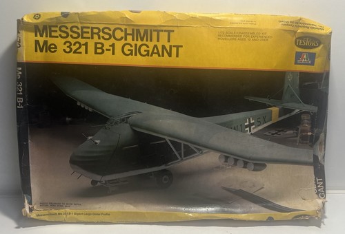 1984 Testors WWII German Me 321 B-1 Gigant Model Airplane Kit 865 - 1/ ...