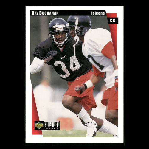 Ray Buchanan #472 1997 Collectors Choice Atlanta Falcons Football Card ...