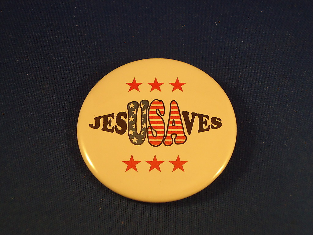 JESUS SAVES USA Lot of 12 BUTTONS Christian pins pinbacks SALE STORE ...
