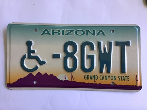 1997 Arizona Handicapped License Plate Tag Disabled Handicap | eBay