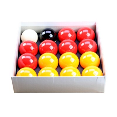 Red & Yellow Standard 2” Pool Ball Set With 1 7/8” Cue Ball | eBay UK