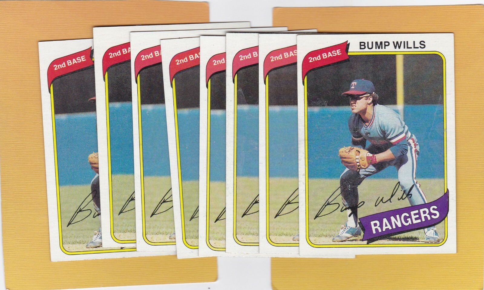 1980 TOPPS BASEBALL LOT (8) BUMP WILLS #473 RANGERS NMMT *L5433 | eBay