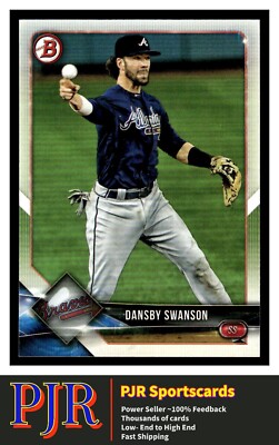 2018 Bowman #61 Dansby Swanson Atlanta Braves Buy 4 - 35% Off | eBay