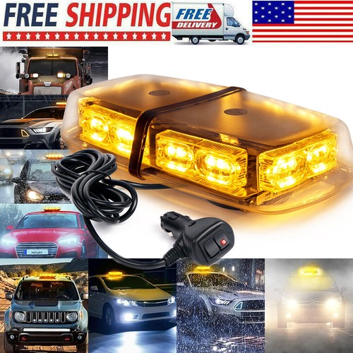 36 LED Strobe Light Bar w/ Magnetic Base Car Rooftop Emergency Flashing ...