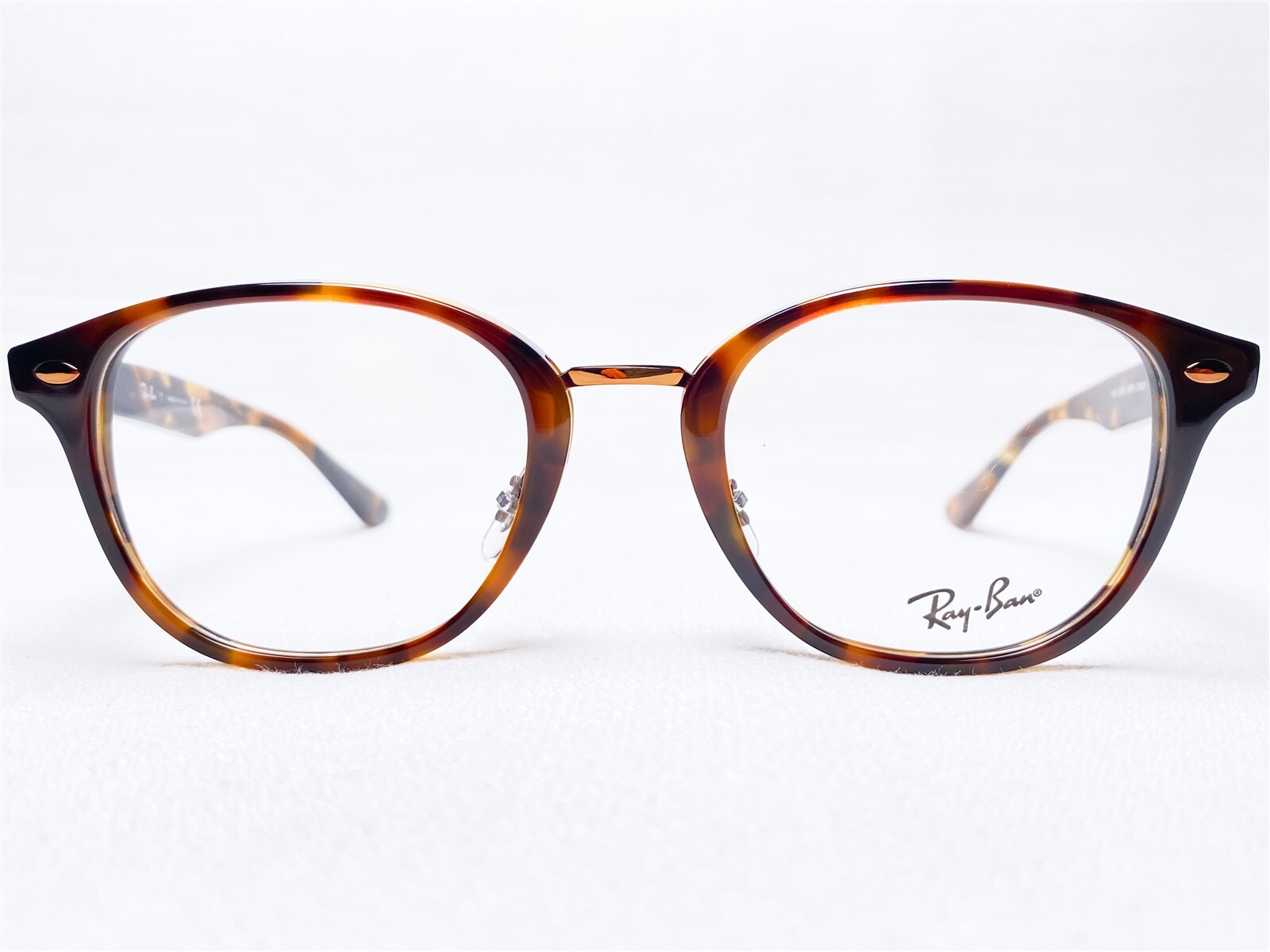 NEW Ray Ban RB5355 5675 Mens Brown/Yellow Havana Square Eyeglasses ...