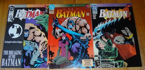 BATMAN #497,498,499 BANE KNIGHTFALL KELLY JONES BREAKS BATMAN BACK NM+ ...