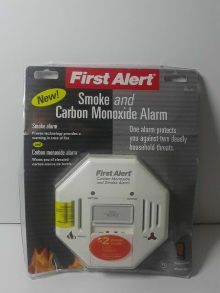 First Alert Ultimate Carbon Monoxide Alarm Smoke Detector Combo 2 in 1 ...