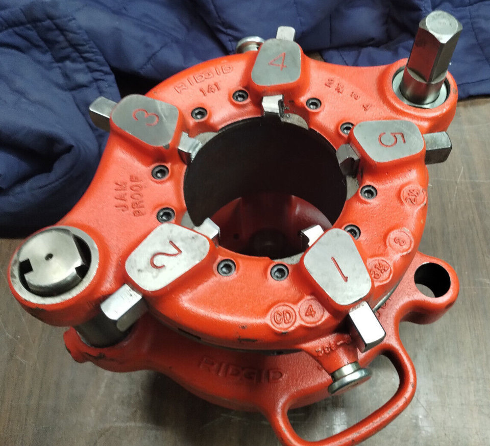 Ridgid 141 Pipe Threader Receding Geared 2 1/2”-4” Jam Proof NICE! | eBay