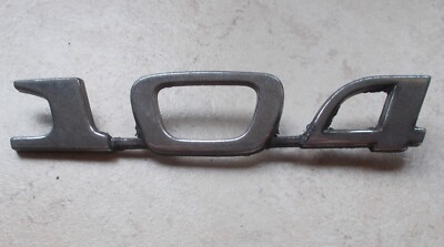 PEUGEOT 104 monogram emblem badge sign car old automobile vtg France ...