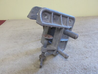 VINTAGE CHAMPION VISE BENCH CORNER GENEVA OH. 1-2-17 date CAST ALUMMIUM ...