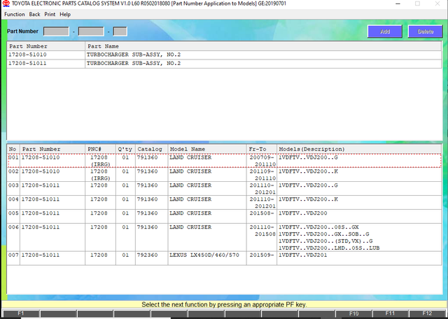 1720851012 Genuine Toyota Turbocharger Sub-assy No.2 17208-51012 for ...