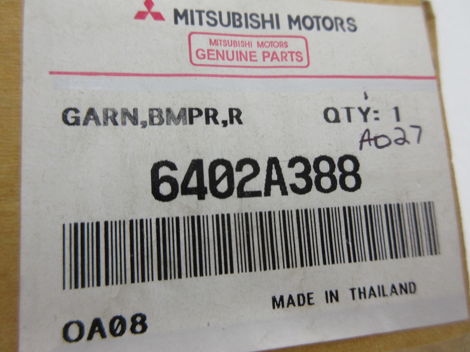 Genuine OEM Mitsubishi 6402A388 Right Front Bumper Trim Cover 2017-2020 ...