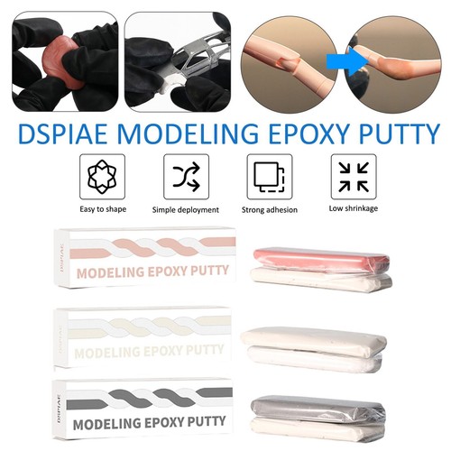 DSPIAE Milliput Standard White Gray Skin Epoxy Putty Modeling Detailing ...