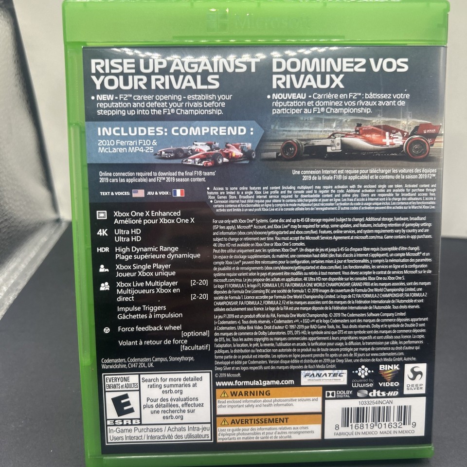 F1 2019 Anniversary Edition - Xbox One | eBay