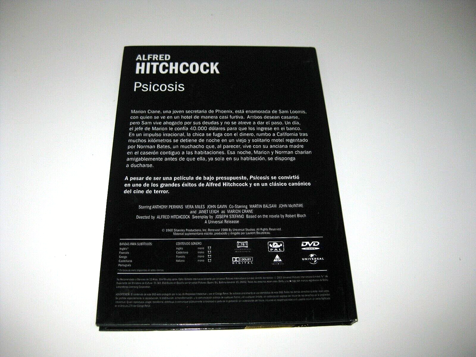 Alfred Hitchcock DVD + Psycho Book | eBay