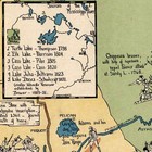 Big MINNESOTA State Arrowhead Travel MAP Art Print Poster USA circa ...