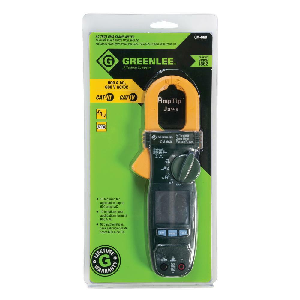 Greenlee CM-660 600 AMP AC True RMS Clamp Meter | eBay