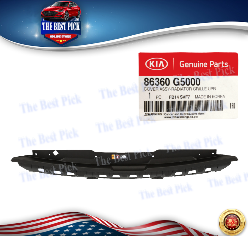 ⭐GENUINE⭐ Front Grille Upper Sight Shield Cover for 17-20 Kia Niro ...