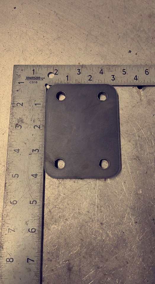 caster wheel mounting plate 1/4” steel | eBay