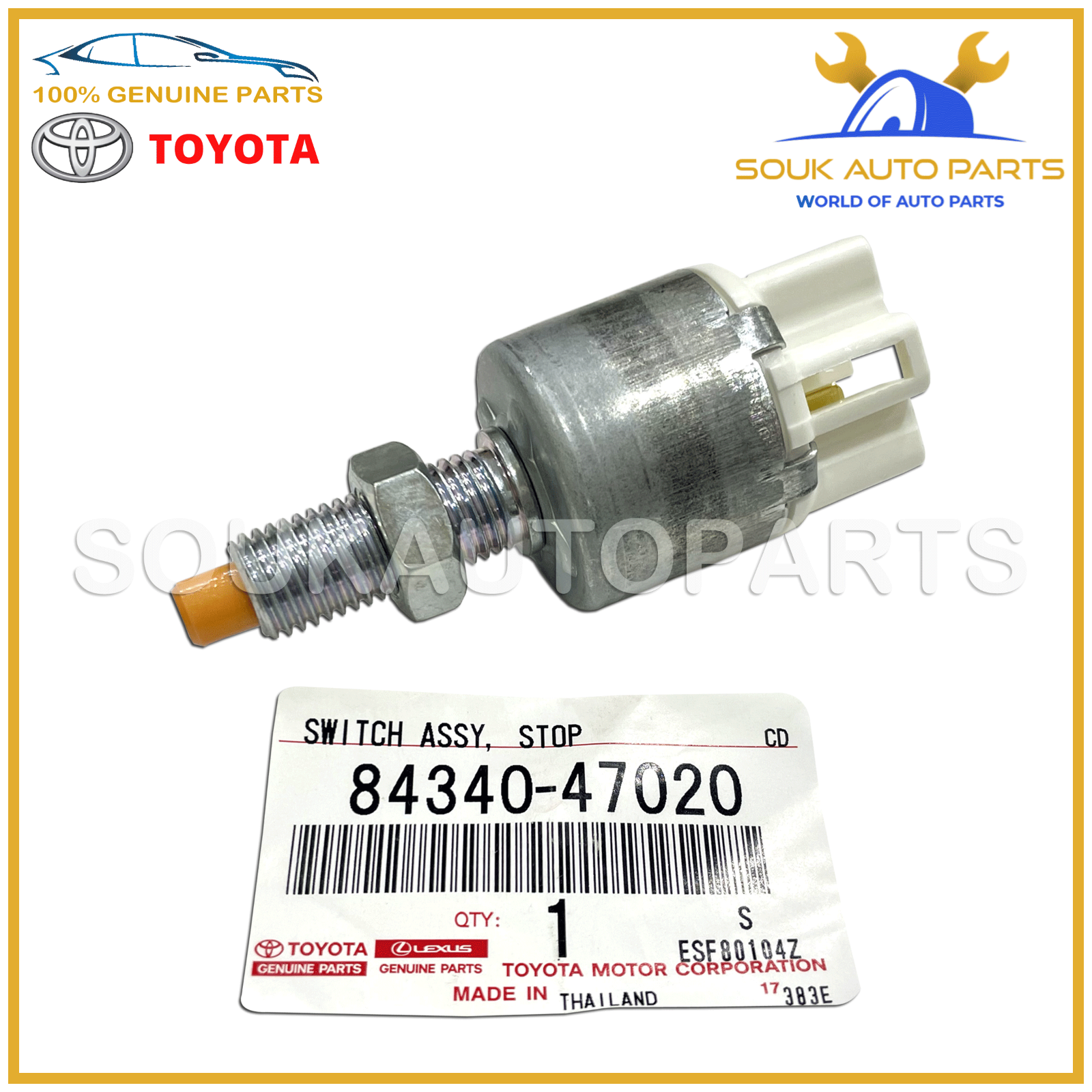 84340-47020 Genuine Toyota SWITCH ASSY, STOP LAMP 8434047020 OEM | eBay