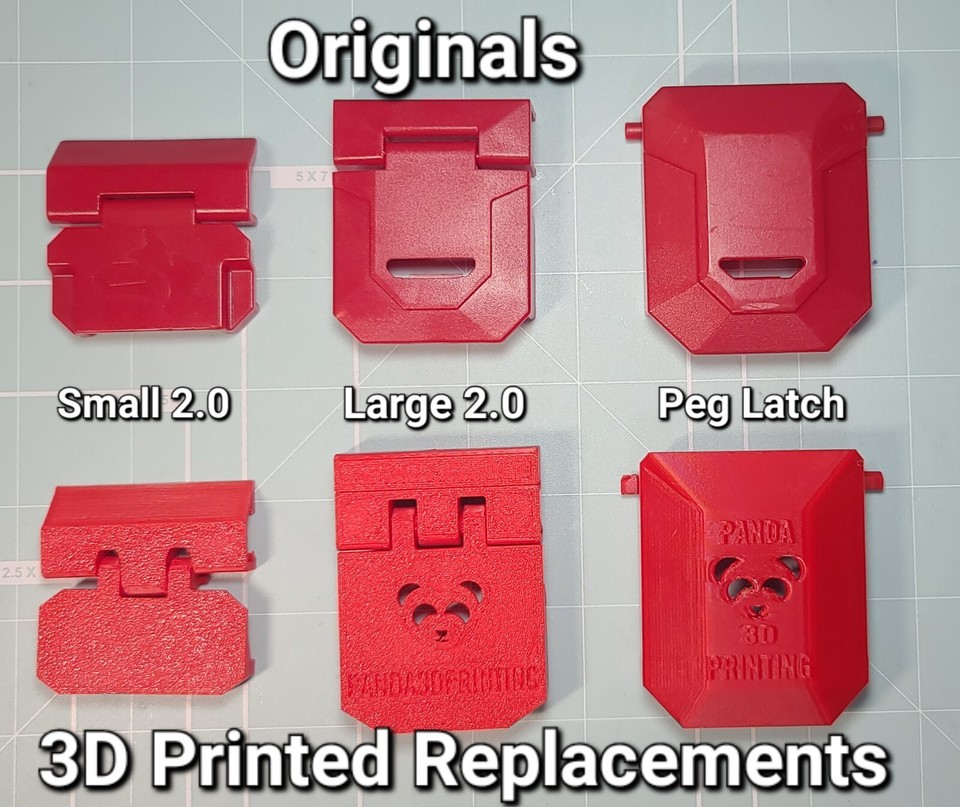 Husky Tool Box Latch_Replacement_3D printed_Large 2.0_Stronger design ...