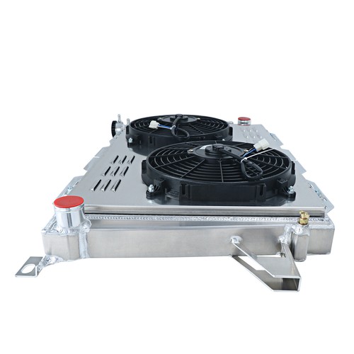 3 Row Radiator+Shroud+12"Electric Fan Fit 85-96 FORD F150 F250 F350 5.0 ...