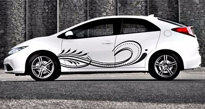 Swirl Graphic Floral Vinyl Decal Camouflage Reflective Sticker Truck ...