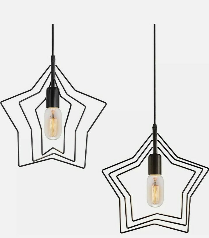 Star Light Fixture Vintage