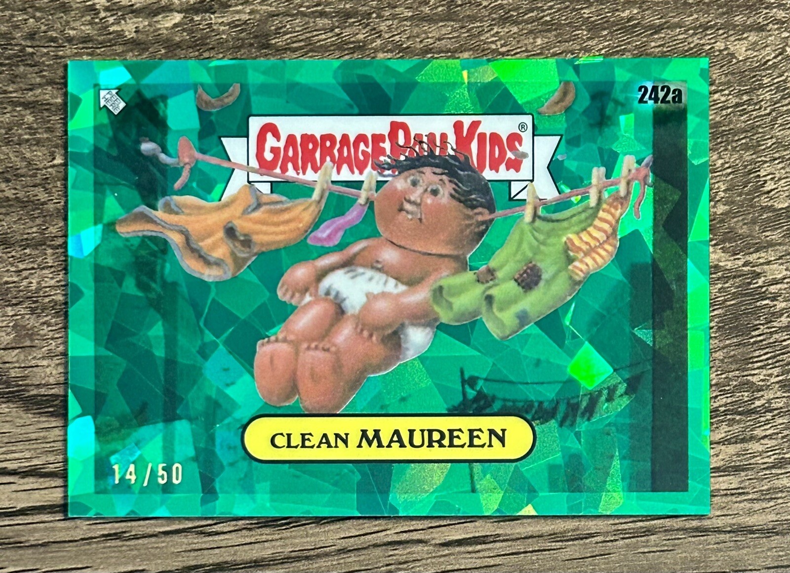 2023 Garbage Pail Kids Sapphire Green Refractor /50 Clean Maureen 242a ...