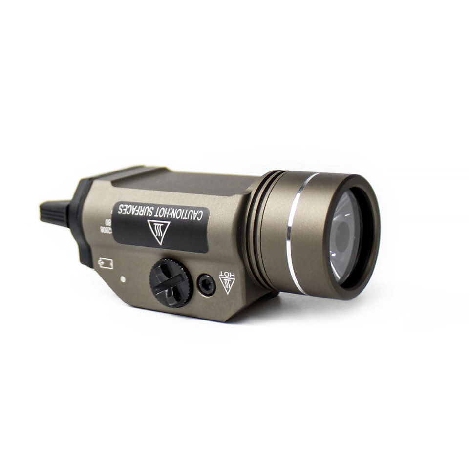 T Series Tactical Flashlight 800 Lumen Bright Weapon Light LED Gun ...