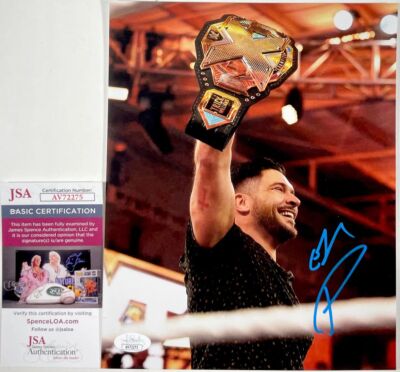 WWE NXT Ethan Page Signed Championship Belt 8x10 Photo Autograph JSA ...
