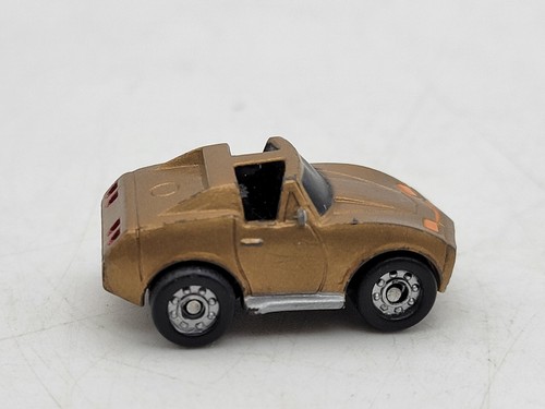 Mini Micro Machines Style Gold Chevrolet Chevy Corvette toy car w/ T ...