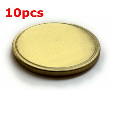 10pcs Blank Brass Challenge Coin 40mm - Laser Engravable | eBay