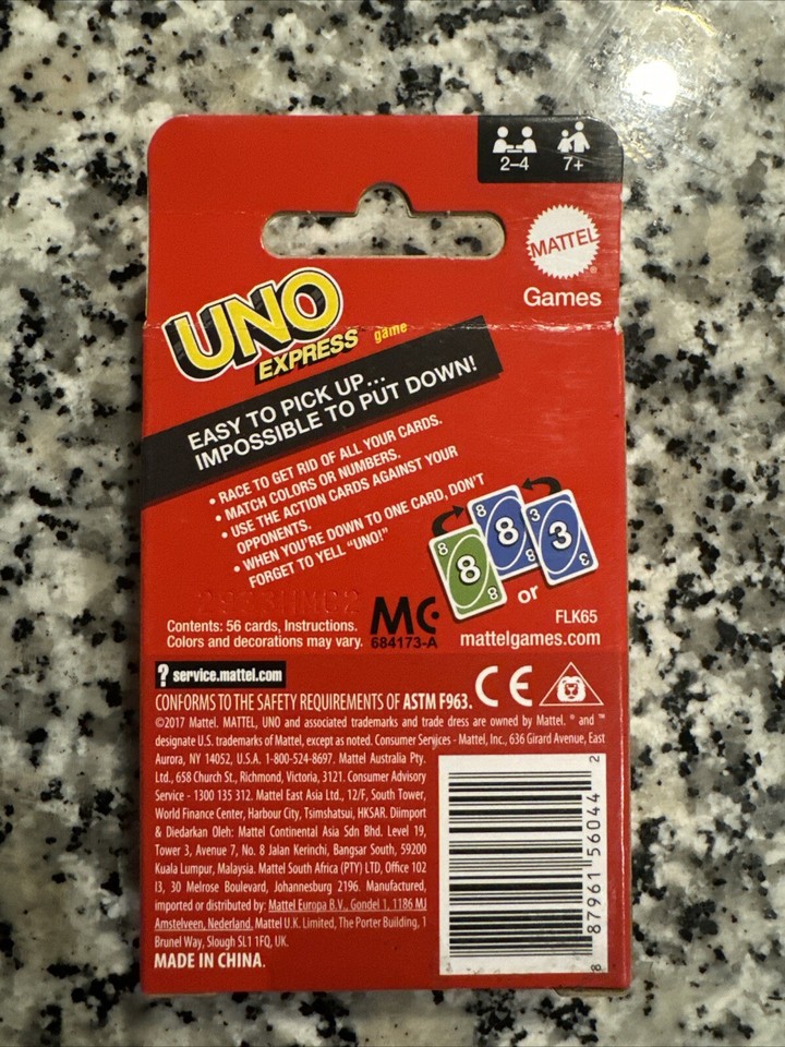 Mattel UNO Express Card Game 887961560442| eBay