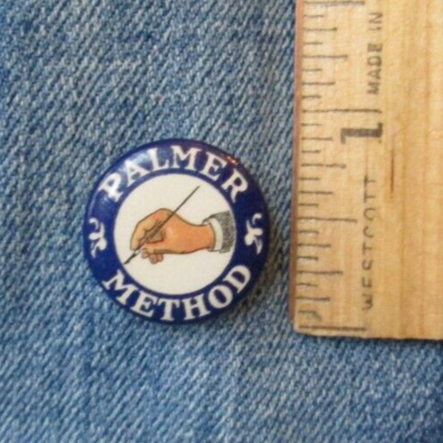 Vintage PALMER METHOD .75" Button Pin Pinback B14 | eBay