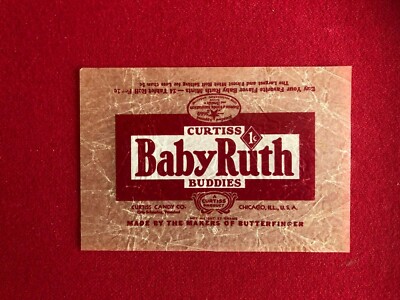 1930's, "Baby Ruth" Candy Bar Wrapper (Scarce / Vintage) | eBay
