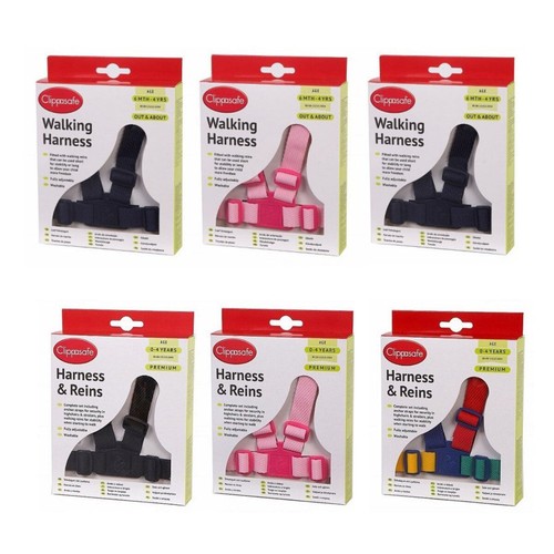 Clippasafe Walking Harness Reins Anchor Strap Toddler Child Safety To 4 ...