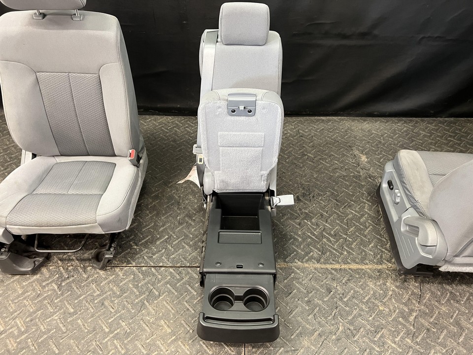 2011-2014 Ford F150 SET OF Front Power Captain Chairs and Rear Seats ...