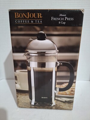 NEW ~ BonJour Coffee & Tea - 8-Cup Monet French Press 747660010085| eBay
