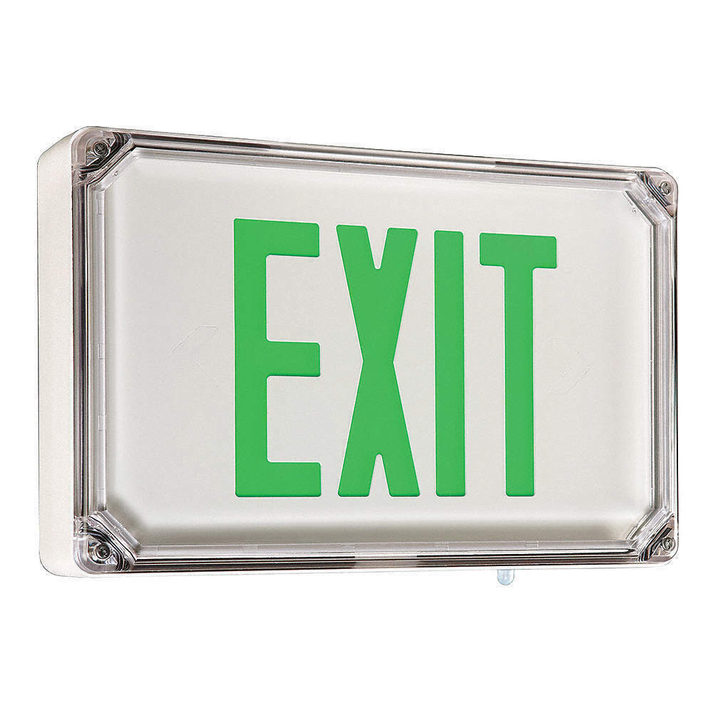 HUBBELL LIGHTING - DUAL-LITE SEWLSGW Exit Sign,1.8W,LED,Green/Wht,1S | eBay