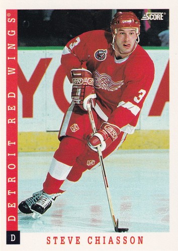 1992-93 Score #221 Steve Chiasson- Detroit Red Wings + (Yes 4 Free ...