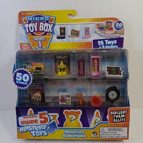 New Worlds Smallest MICRO TOY BOX 15 PACK Series 1 Collectable Mini ...