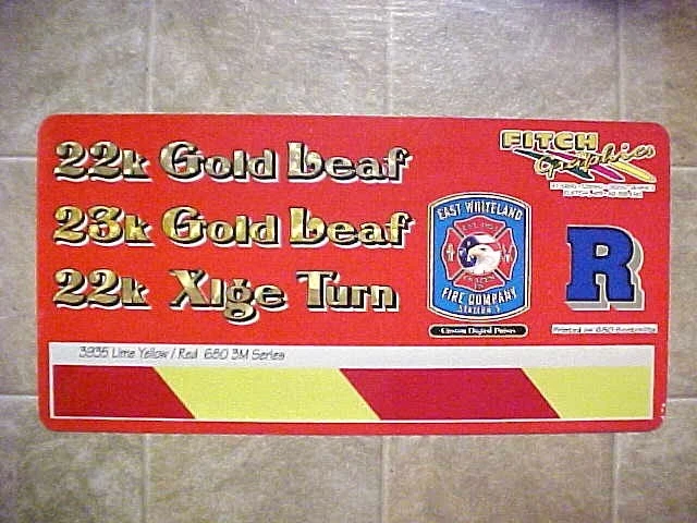 Gold Leaf Fire Decals