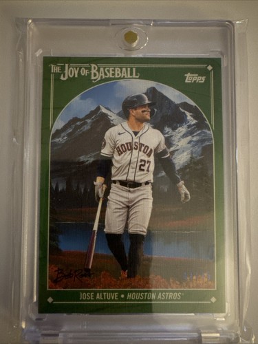 23 Topps x Bob Ross The Joy Of Baseball Jose Altuve Sap Green /75 | eBay