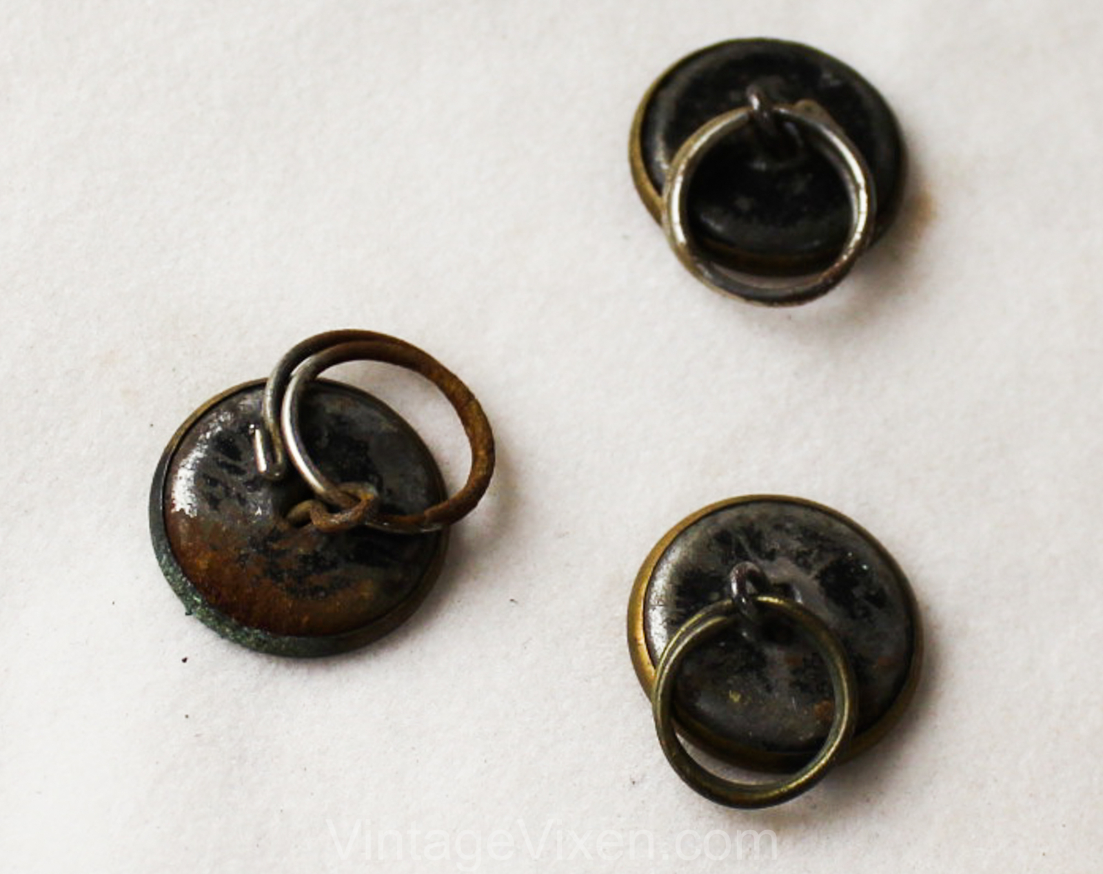3 Antique Mechanic Buttons - Figural Novelty Automobile Theme Work Wear ...